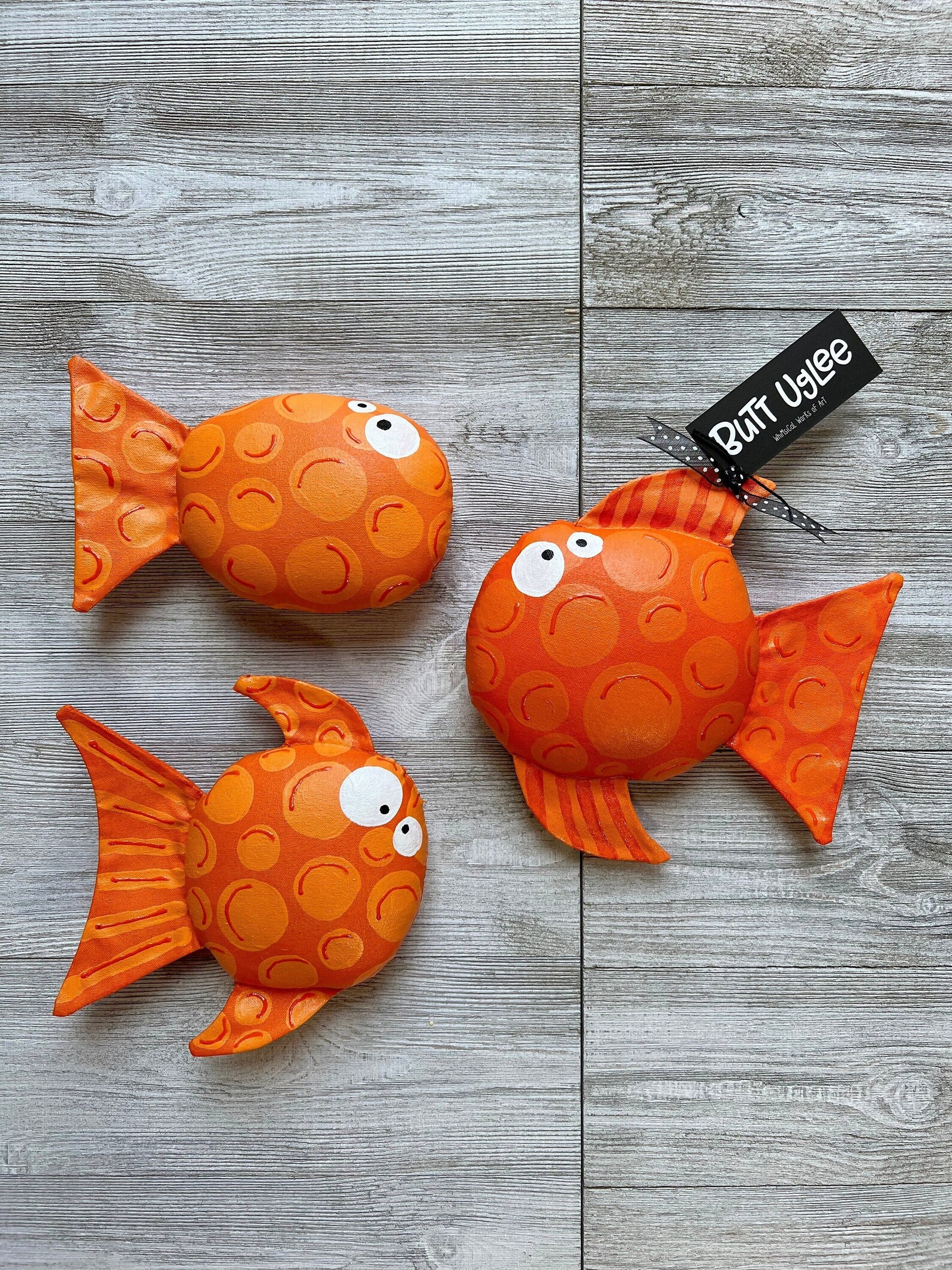 Butt Uglee Three Goldfish Set Scooter Flow and Mr Nibbles - Etsy