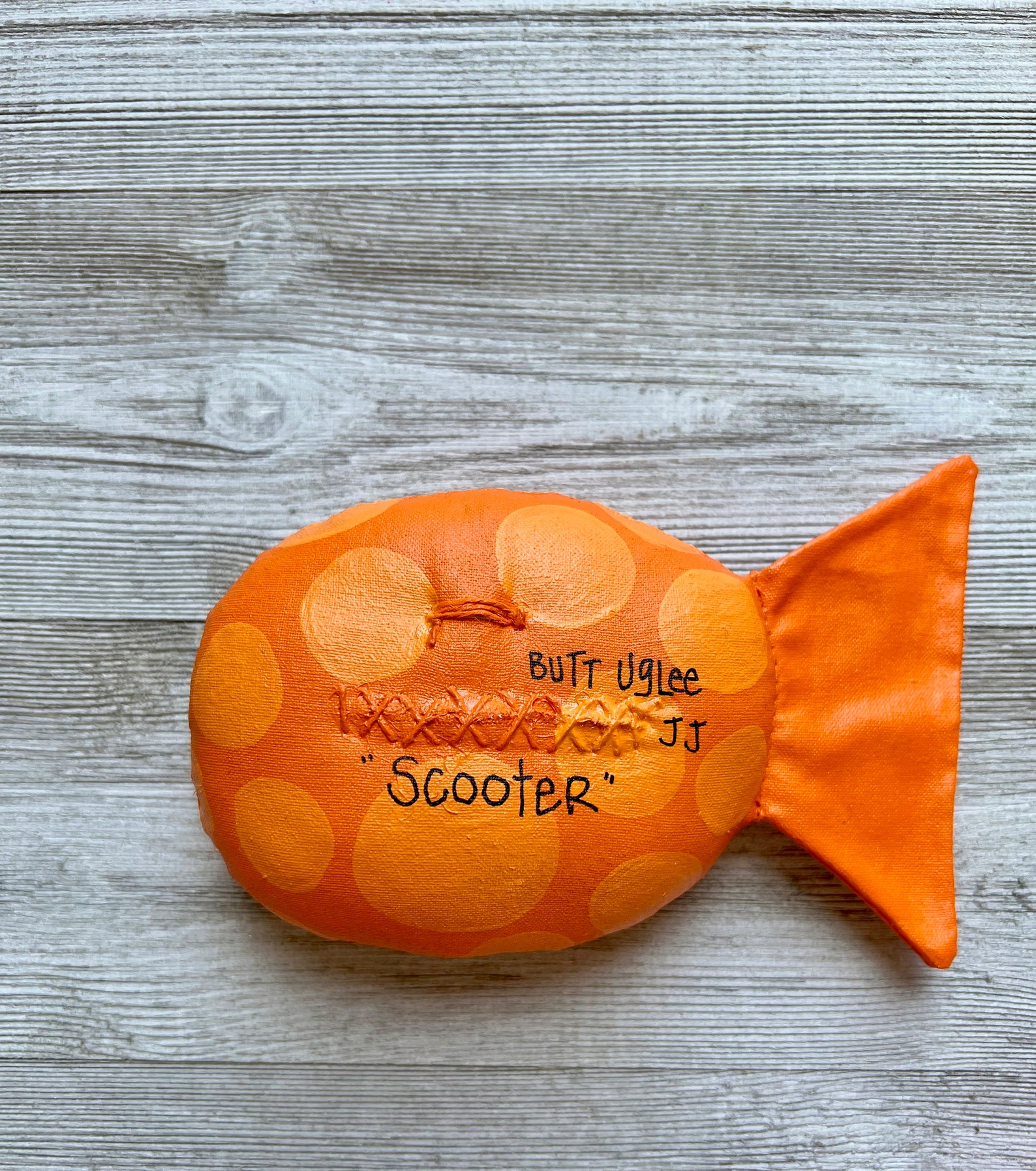 Butt Uglee Three Goldfish Set, Scooter, Flow and Mr Nibbles, Whimsical Dimensional Wall Art ...