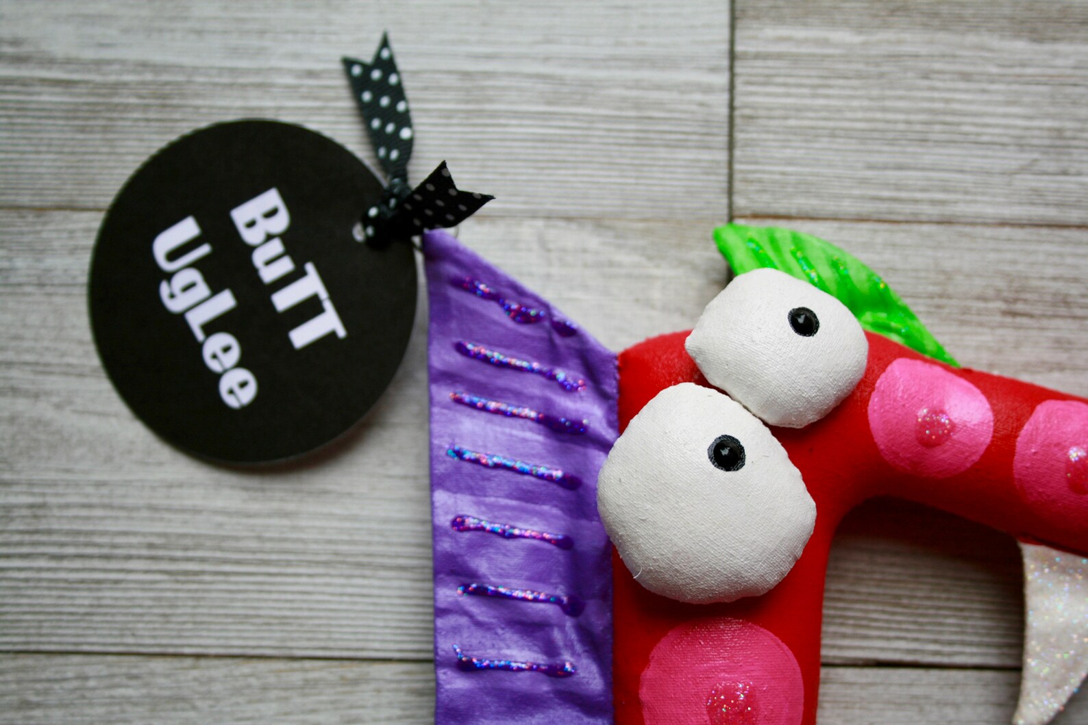 Butt Uglee Fish Named Poseidon ... Whimsical Wall Art... Soft - Etsy