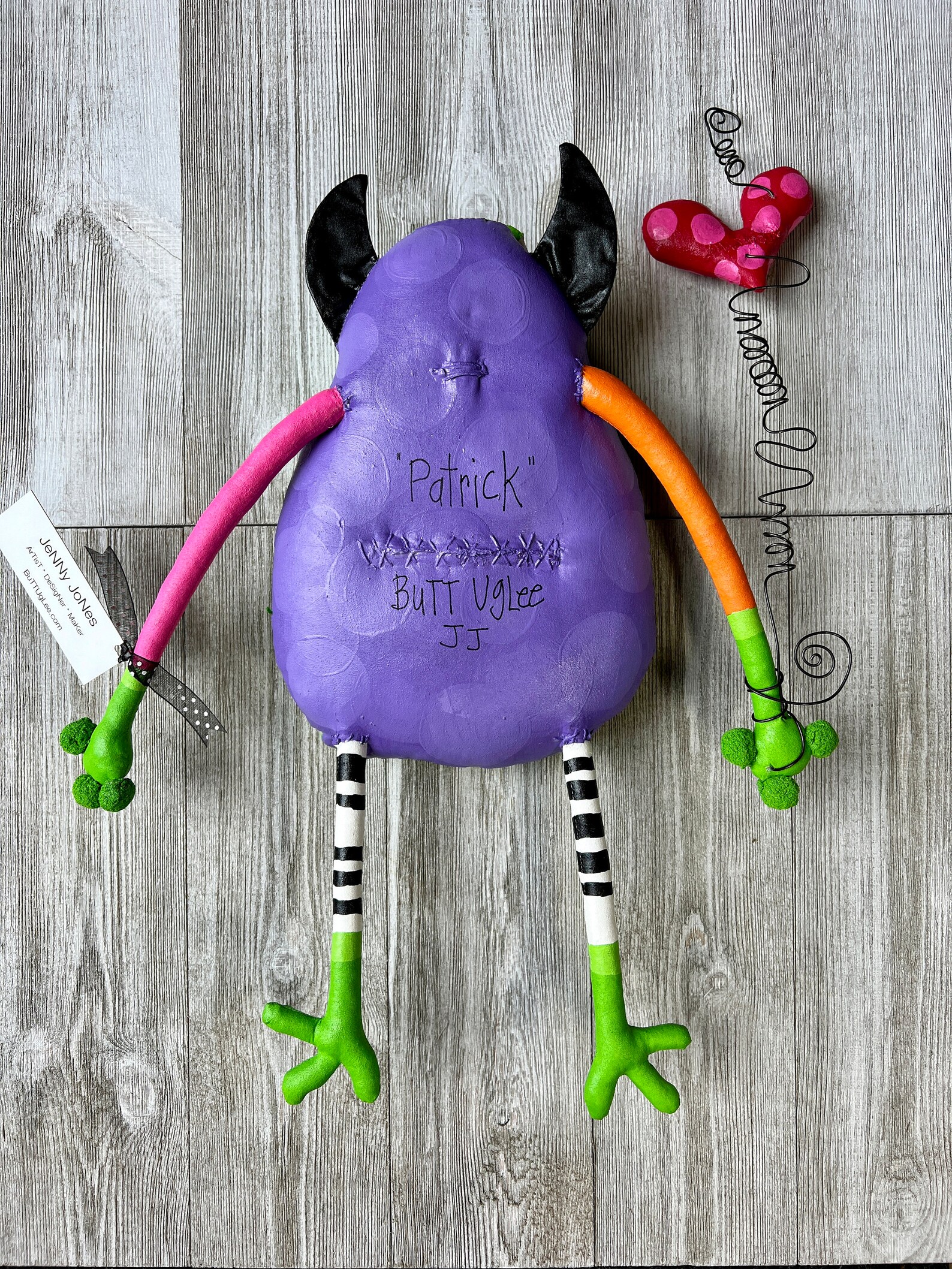 Butt Uglee Monster Named Patrick Whimsical Dimensional Wall - Etsy