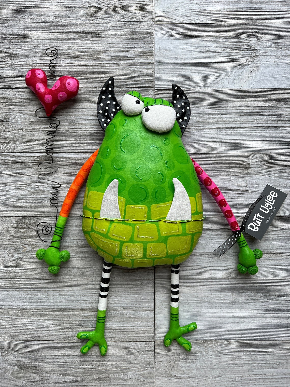 Butt Uglee Monster Named Patrick Whimsical Dimensional Wall - Etsy