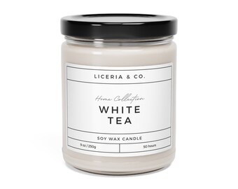 White Tea Scented Candle Ginger Scented Candle White Tea and Ginger ...