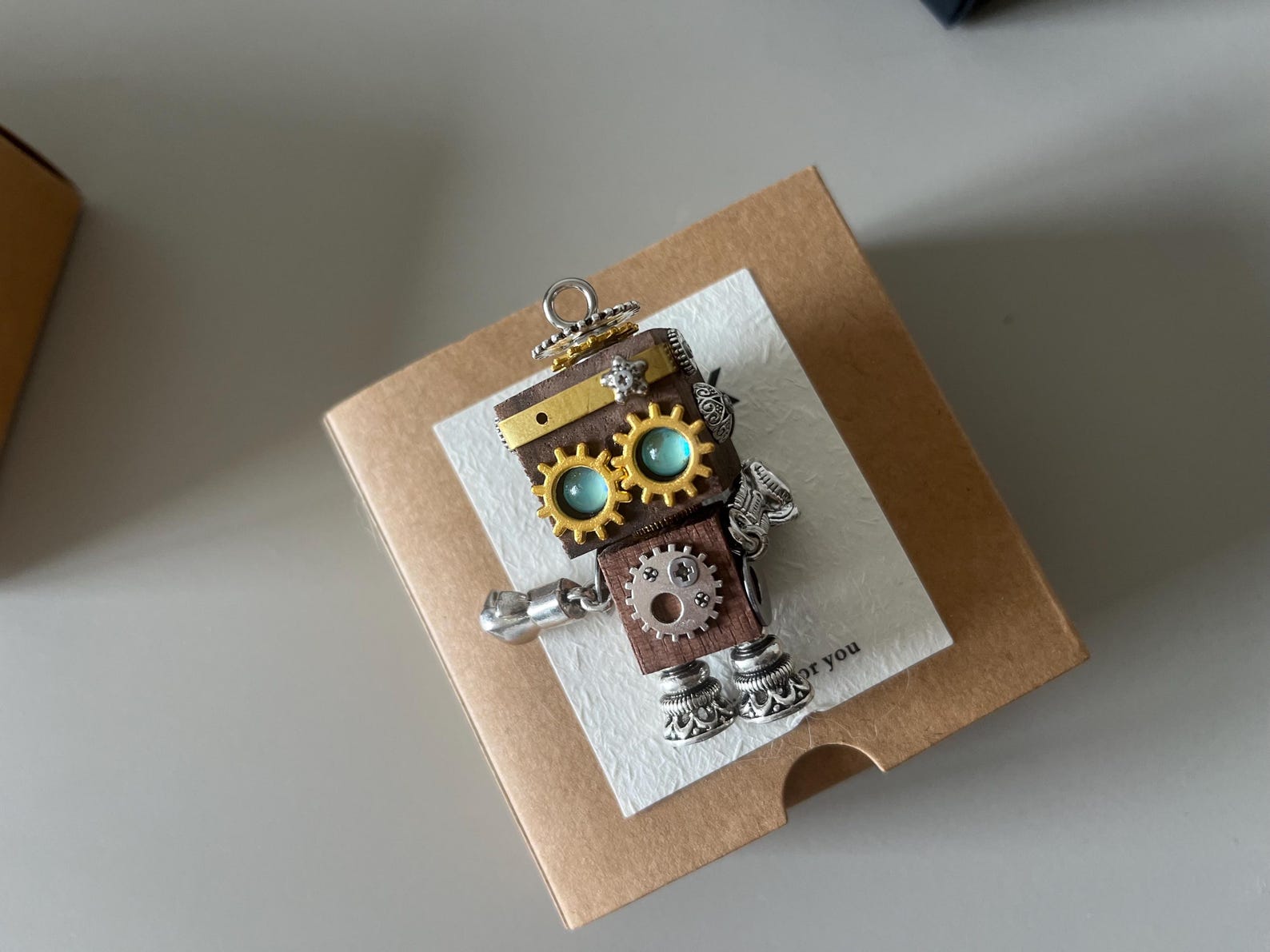 Handmade Steampunk Robot Keychain-‘boxer ’keychain/car Decoration/gifts ...