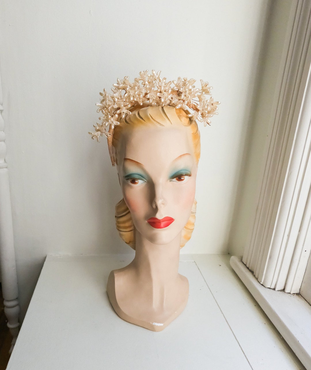 1920s/30s Wax Flower Bridal Crown - Etsy