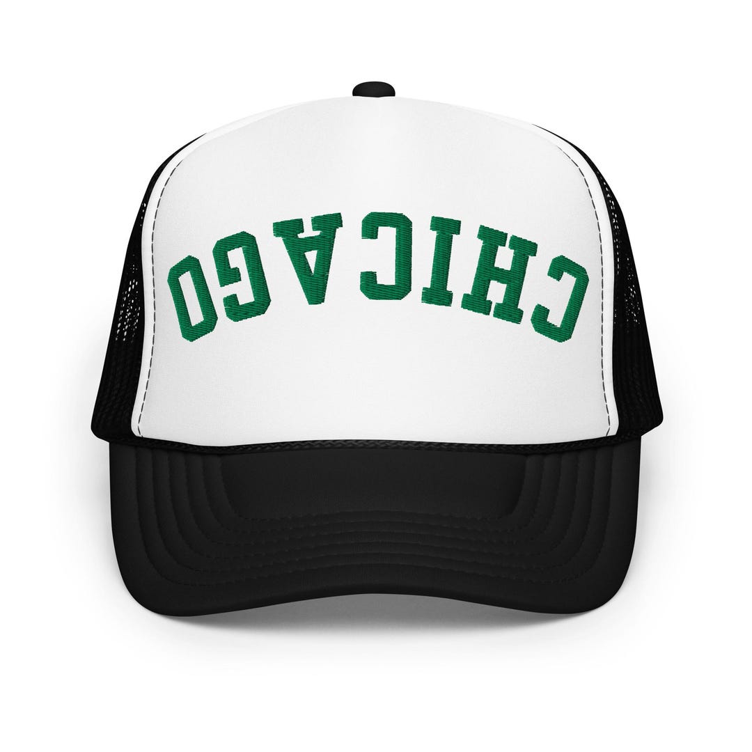 Embroidered Upside Down Chicago Trucker Hat - St. Patrick's Day - Etsy