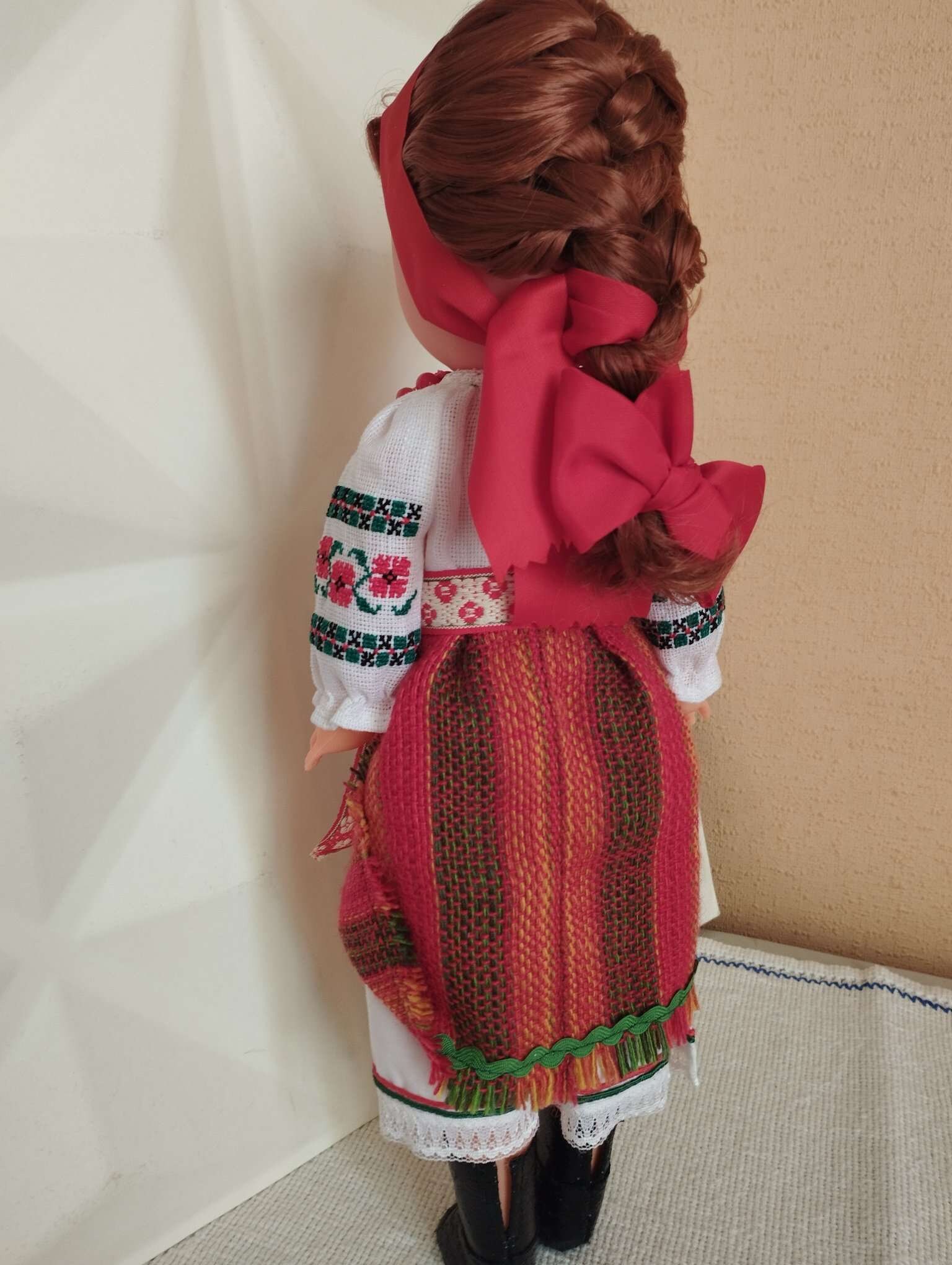 Ukrainian Doll Polina Doll In Traditional Ukrainian Clothes Hand Embroidered Shirt