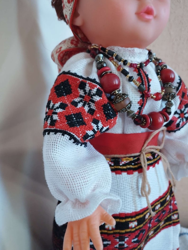 Ukrainian Doll Polina in Red Boots, Doll in Traditional Ukrainian ...