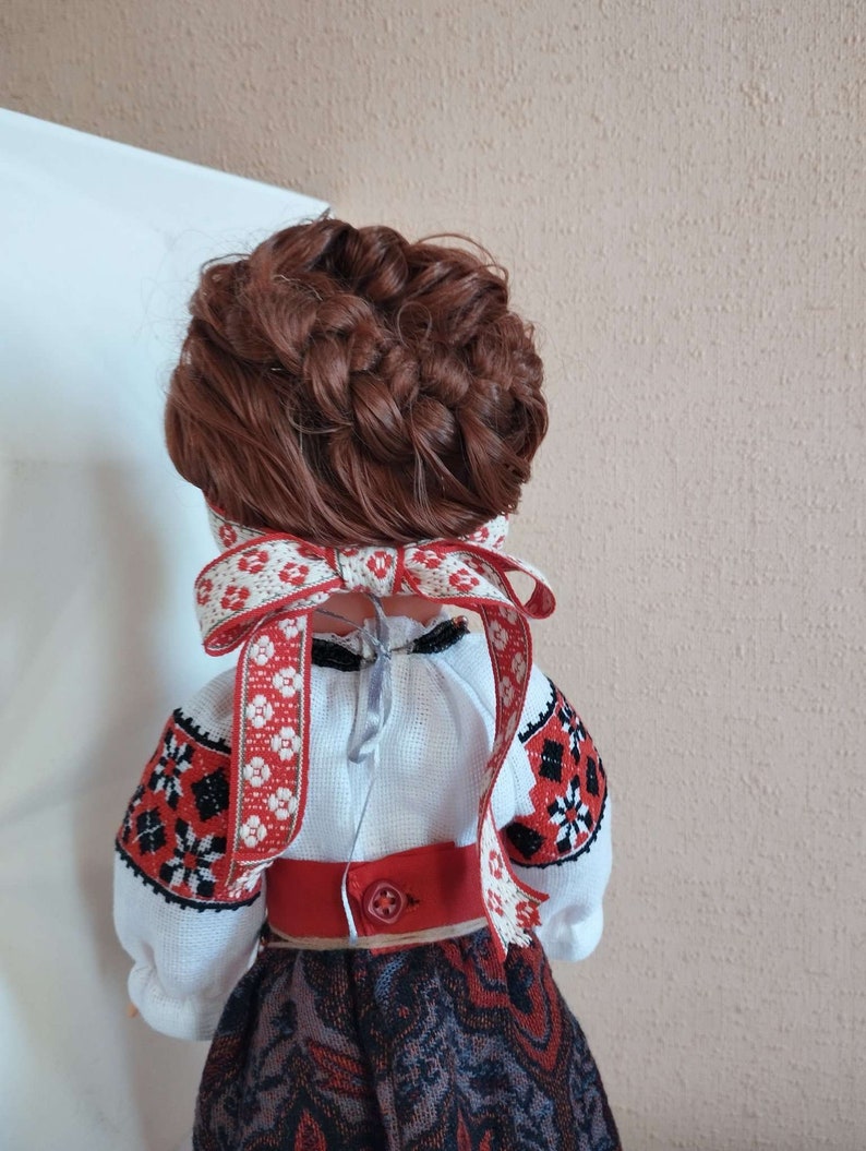Ukrainian Doll Polina in Red Boots, Doll in Traditional Ukrainian ...