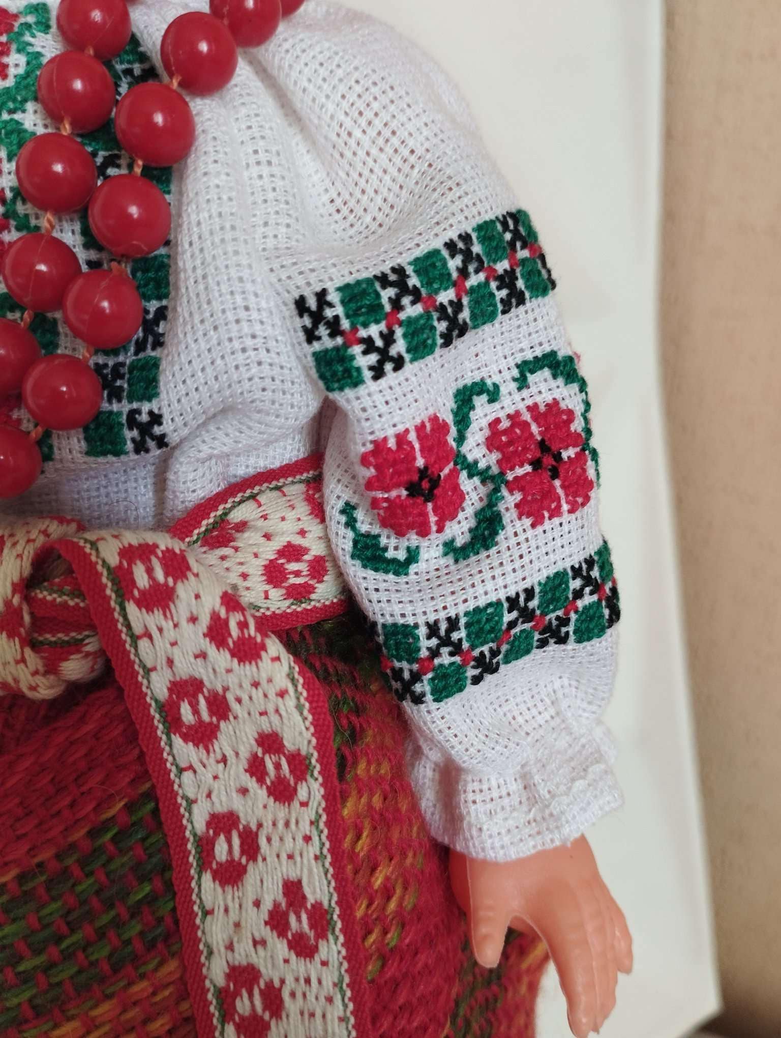 Ukrainian Doll Polina Doll In Traditional Ukrainian Clothes Hand Embroidered Shirt