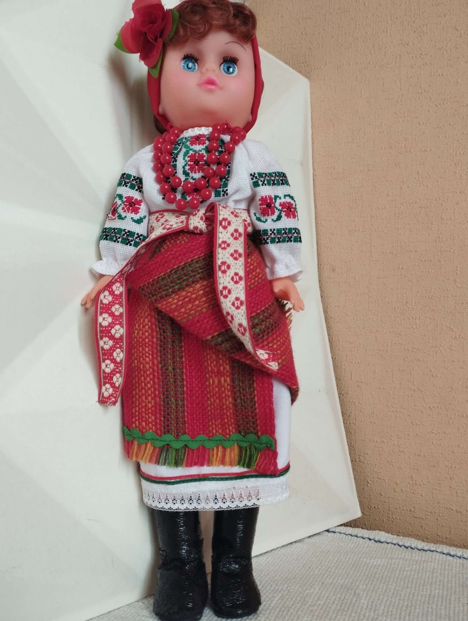 Ukrainian Doll Polina Doll In Traditional Ukrainian Clothes Hand Embroidered Shirt