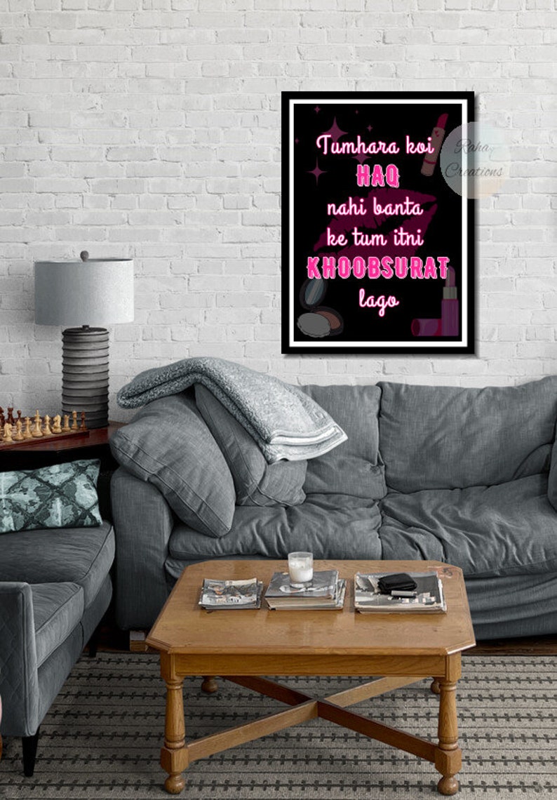 Kabhi Khushi Kabhi Gham Dialogue Funny Bollywood Poster,"tumhara Koi ...