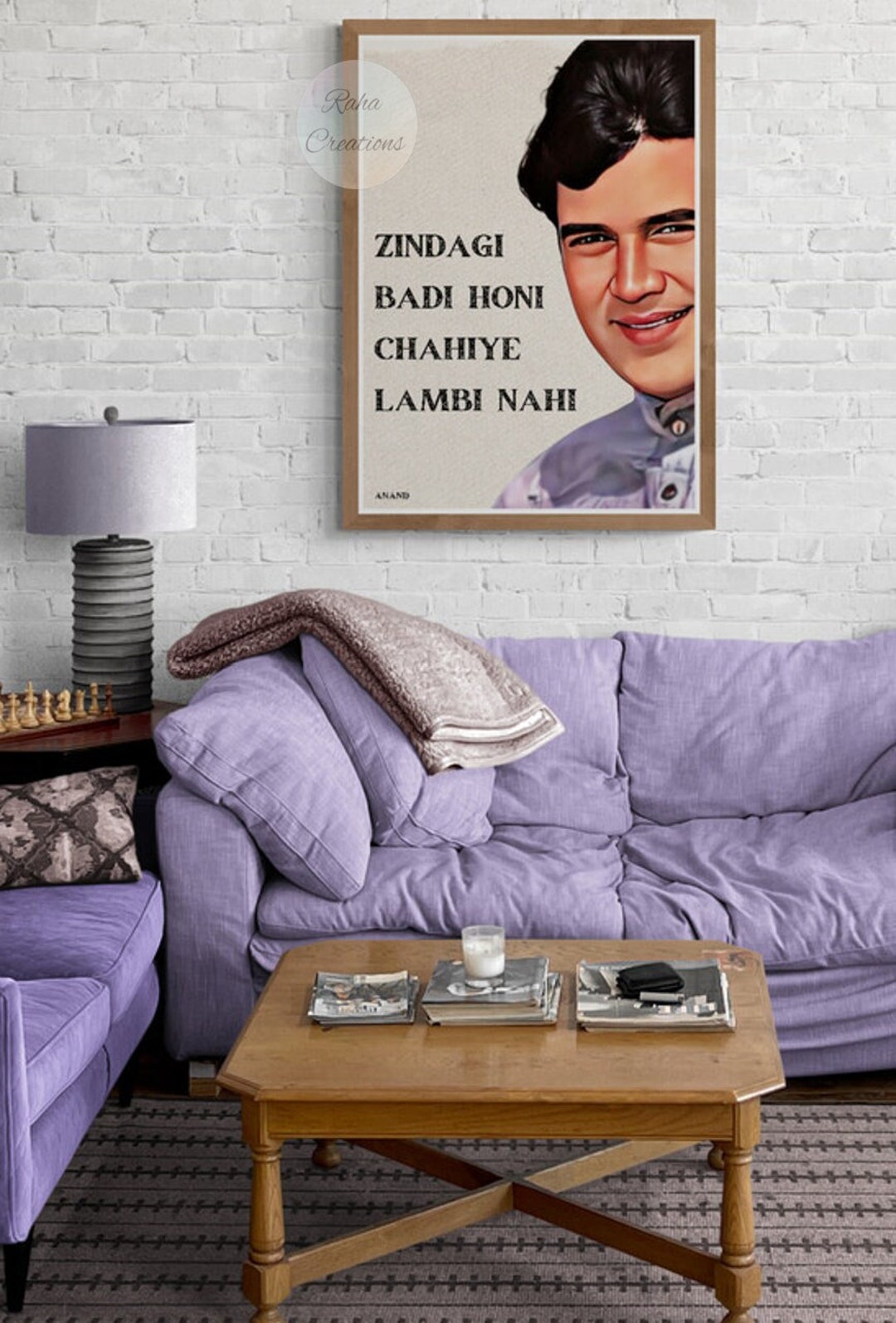 Anand Movie Dialogue Poster, Desi Wallart, Bollywood Inspirational ...