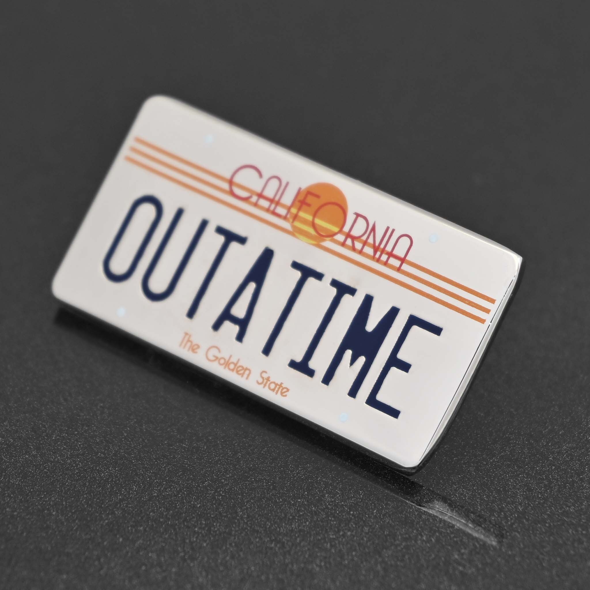 OUTATIME BTTF License Place Enamel Pin - Etsy