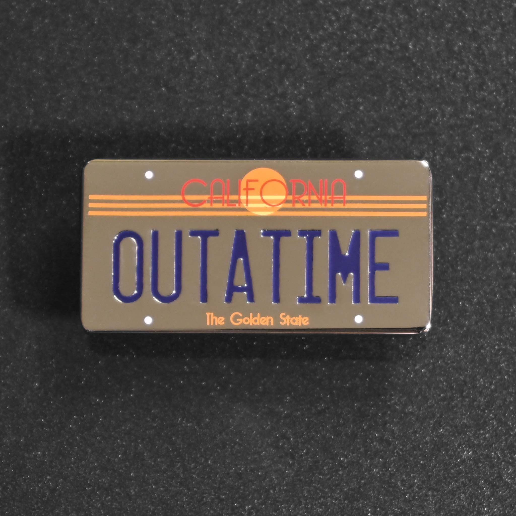 OUTATIME BTTF License Place Enamel Pin - Etsy