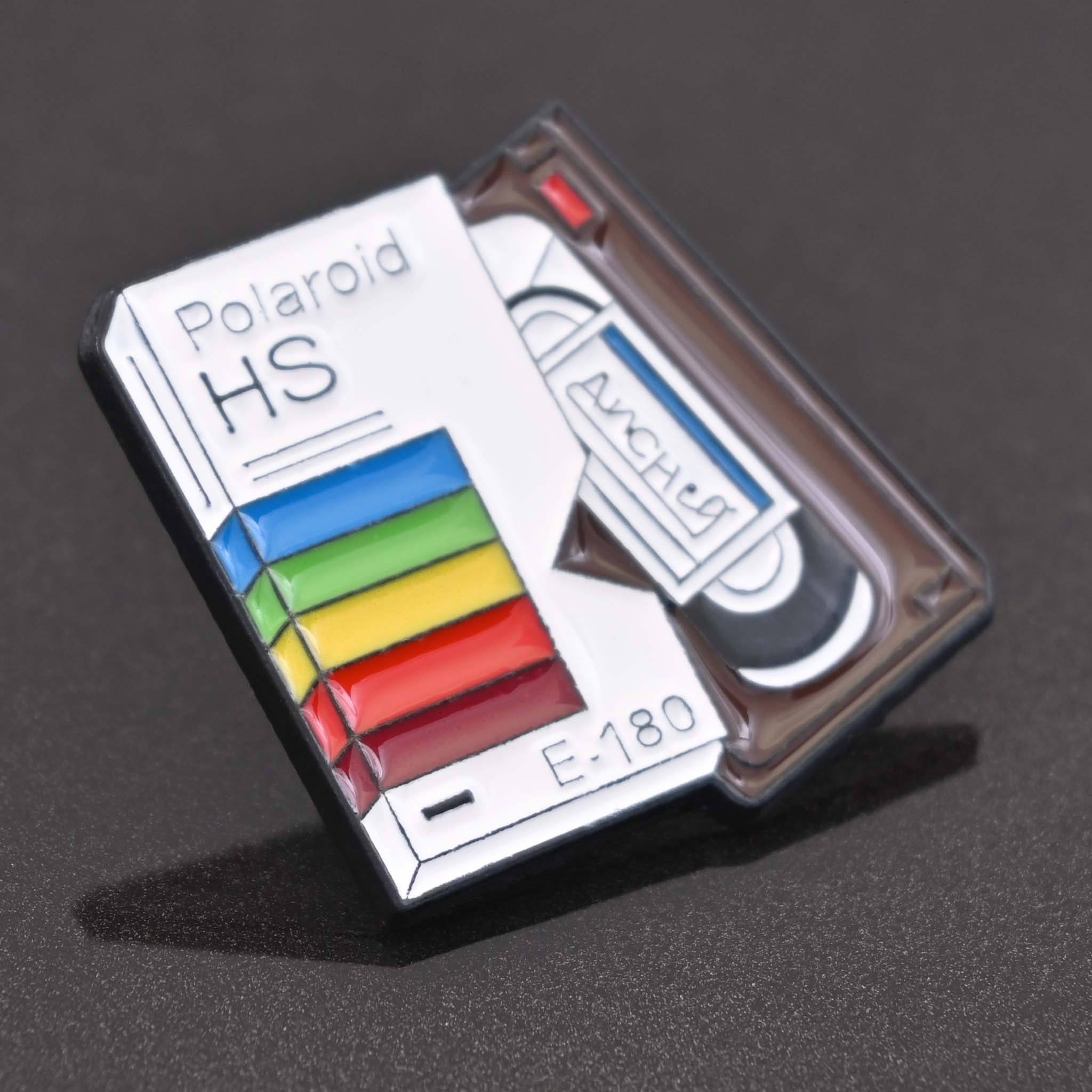 Polaroid VHS Enamel Pin - Etsy
