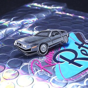 Retro Delorean Enamel Pin: Back to the Future Vibes - Etsy