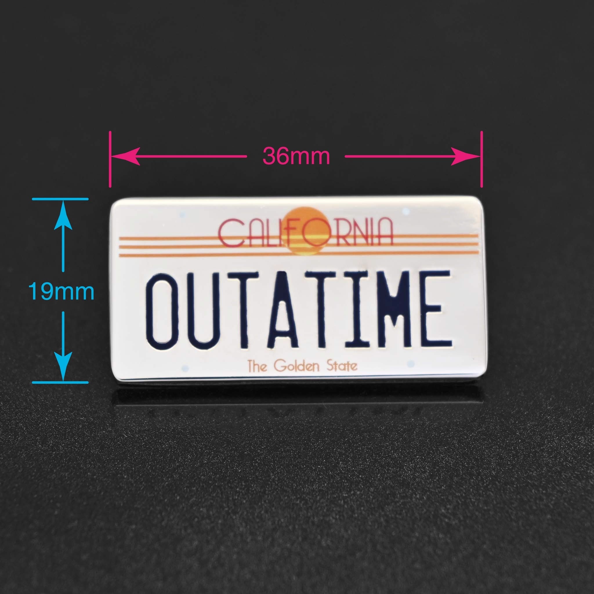 OUTATIME BTTF License Place Enamel Pin - Etsy