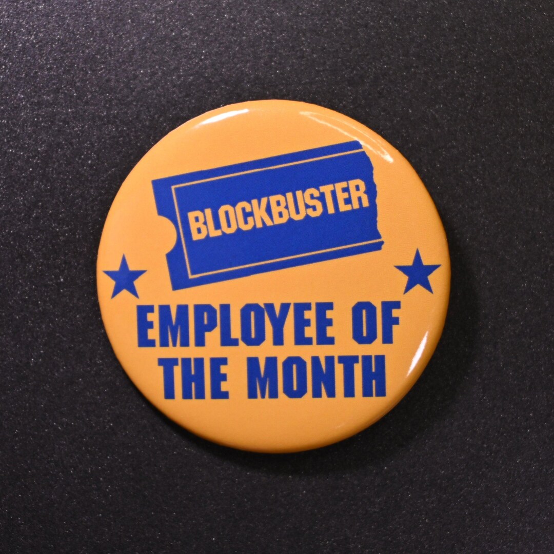 Retro Blockbuster Employee Pin - Nostalgic Movie Lover Gift - Etsy