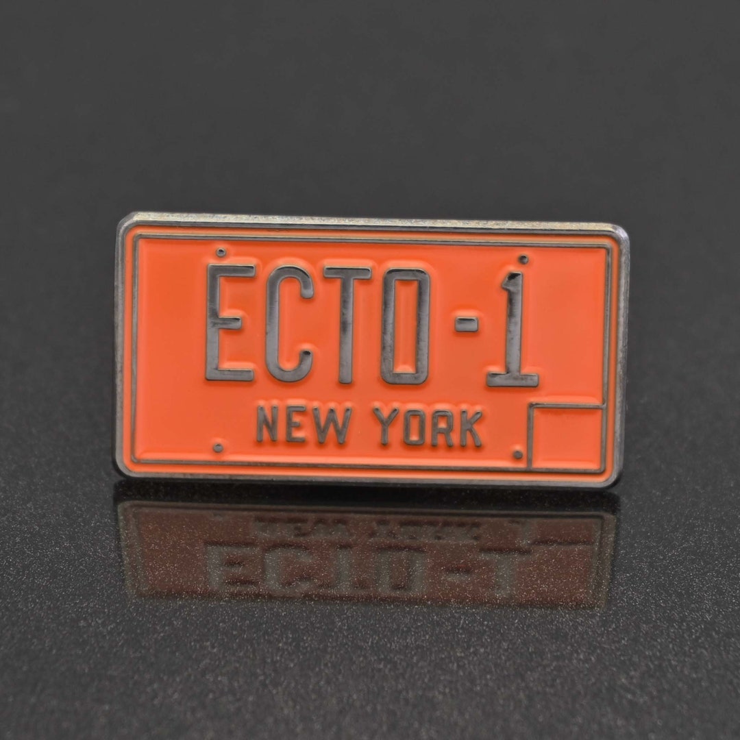 ECTO-1 License Plate Enamel Pin - Etsy