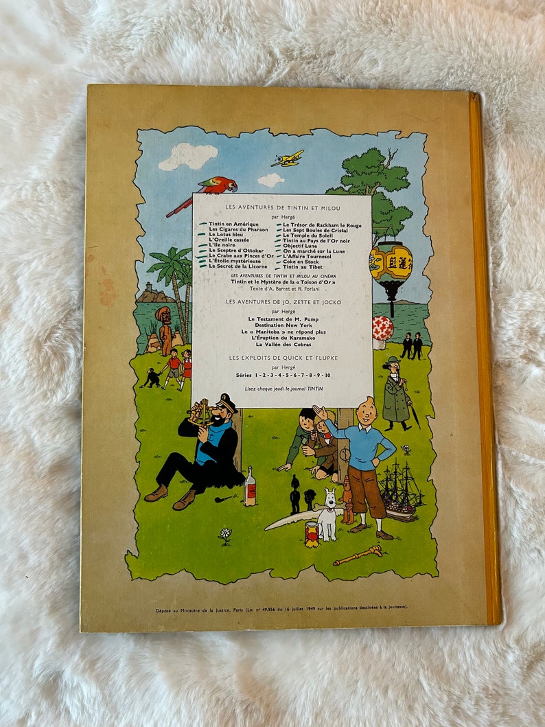 Les Aventures De Tintin: Tintin Au Pays De L'or Noir by Hergé, First ...