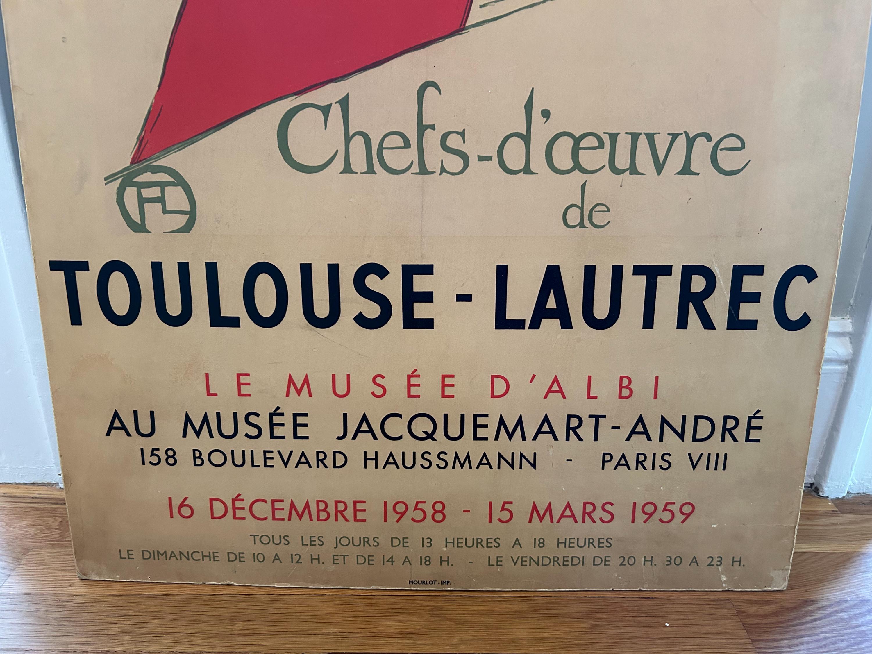 Original 1958 Toulouse Lautrec Poster - Etsy