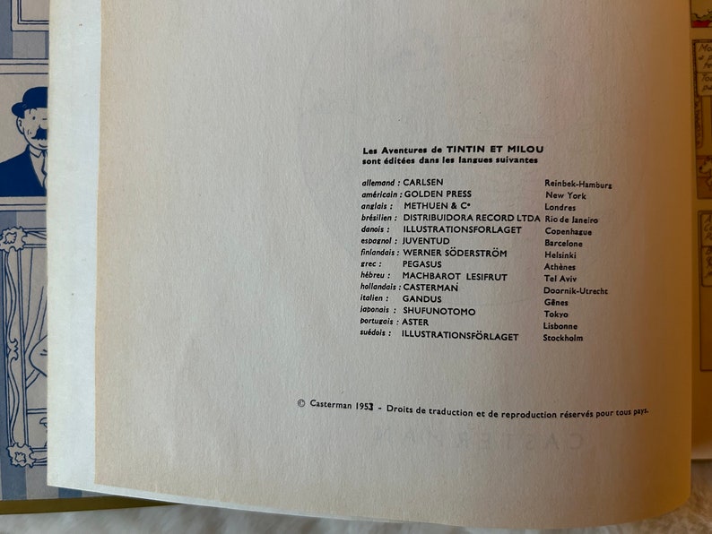 Les Aventures De Tintin: Objectif Lune by Hergé, First Edition ...