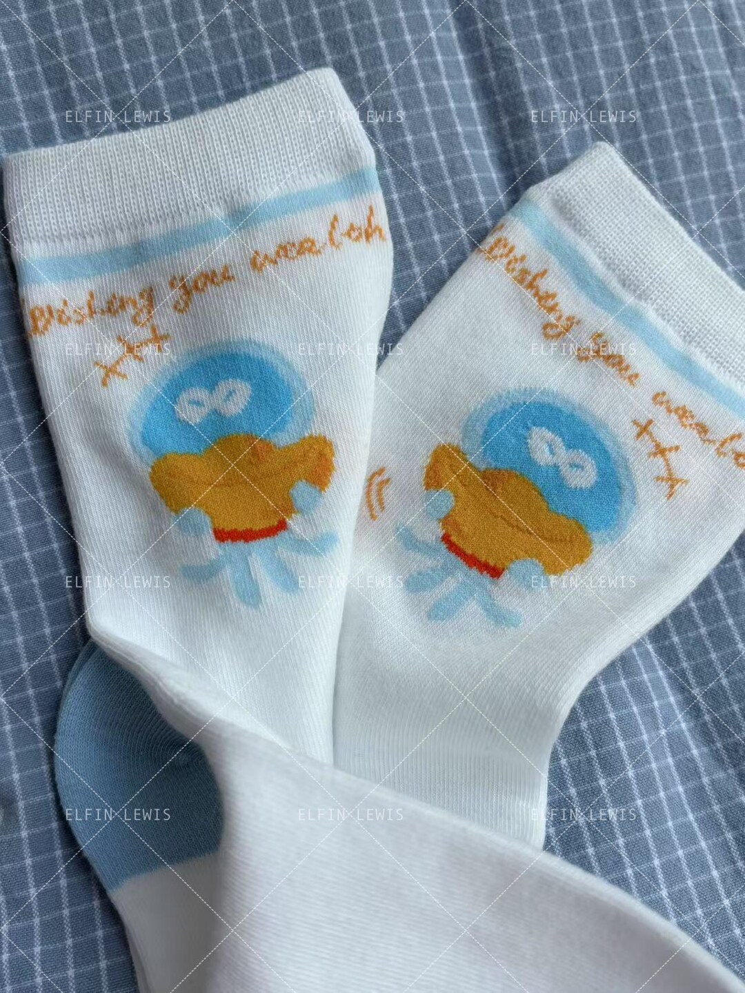 Splatoon Jellyfish Wishing You Wealth Socks - Etsy