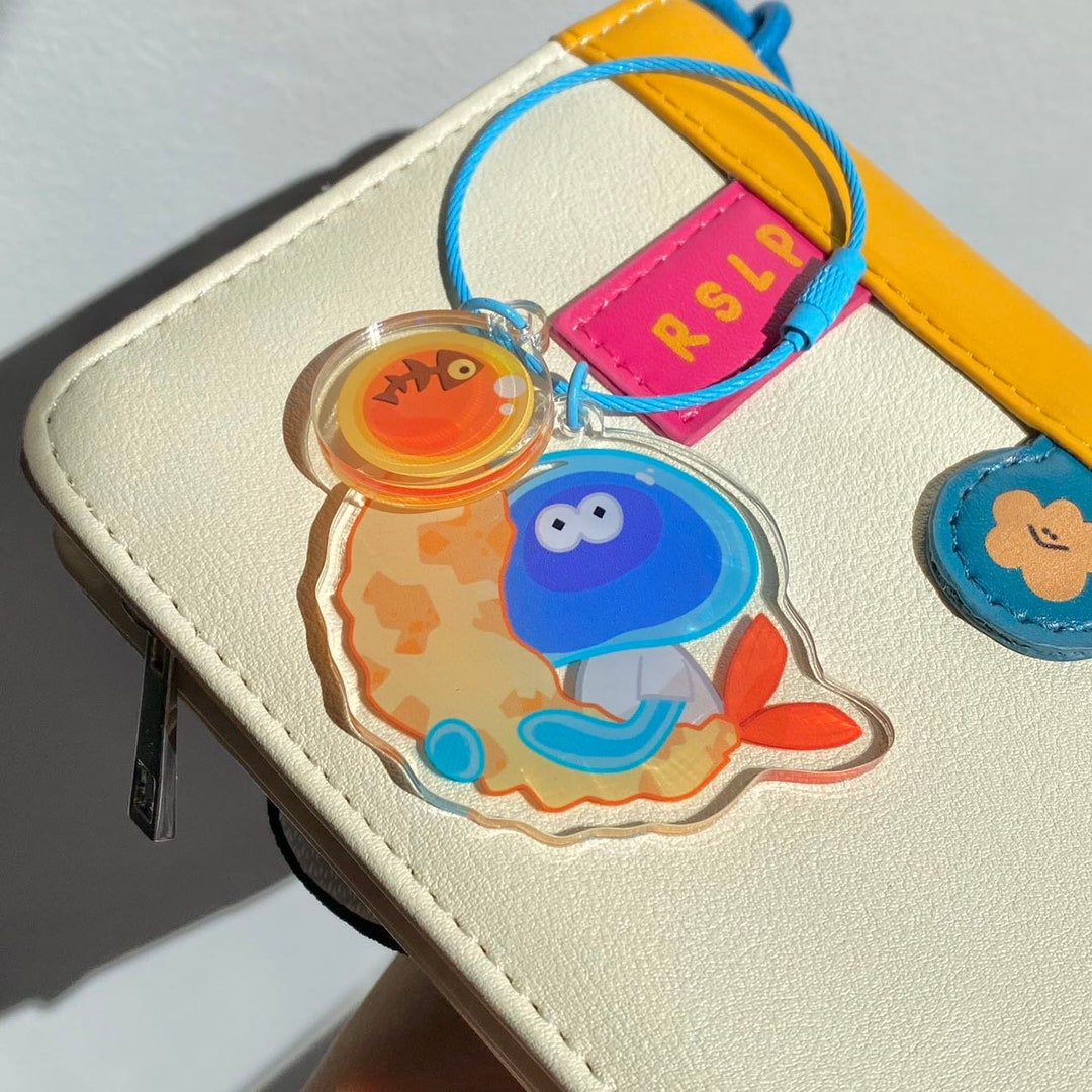 Splatoon Salmon Run Golden Egg&jellyfish Keychain - Etsy