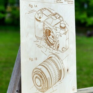 Camera Poster Wooden - Etsy