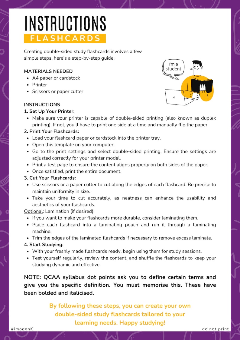 Physics Glossary Flashcards - Etsy