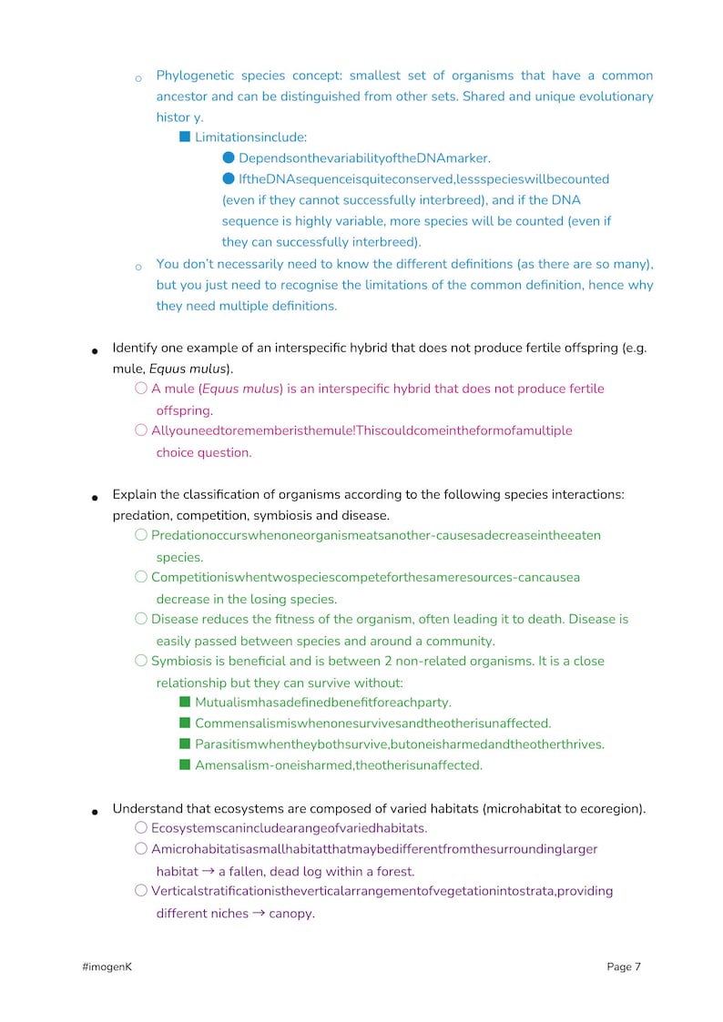 QCE Biology Units 3 & 4 Study Notes - Etsy Australia