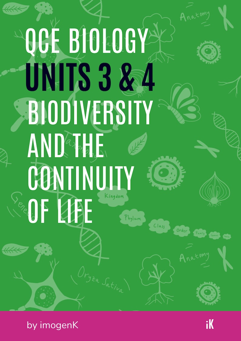 QCE Biology Units 3 & 4 Study Notes - Etsy Australia