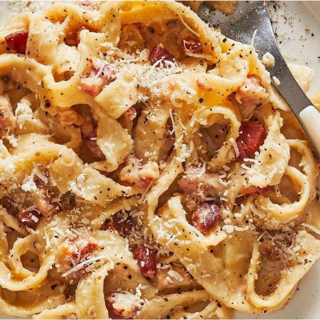 Pasta Alla Gricia – A Classic Roman Dish Combining Al Dente Pasta With ...