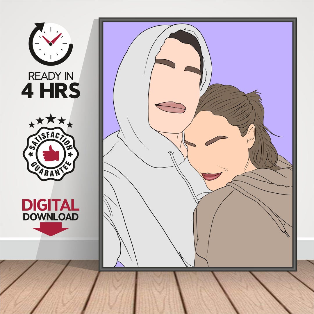 Transform Your Photo Into a Custom Faceless Digital Portrait - Unique ...