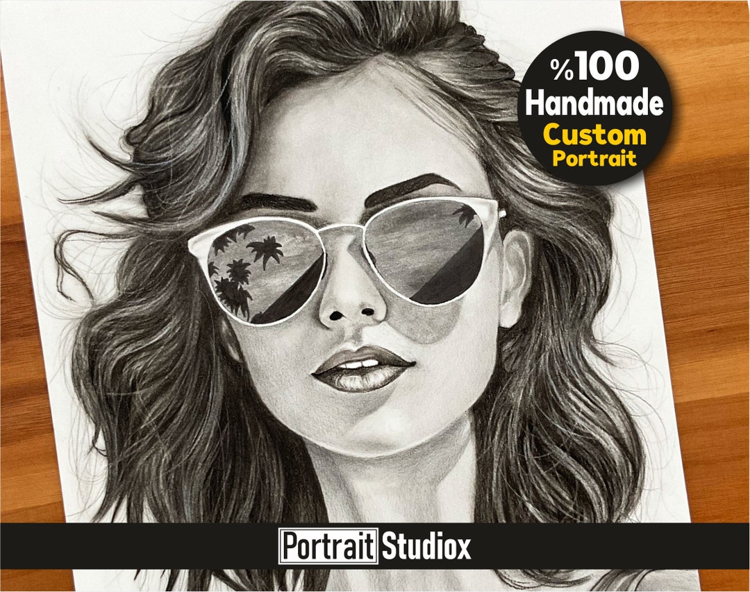 Custom Portrait Drawing - %100 Handmade - Hand Draw - Portrait Art From ...