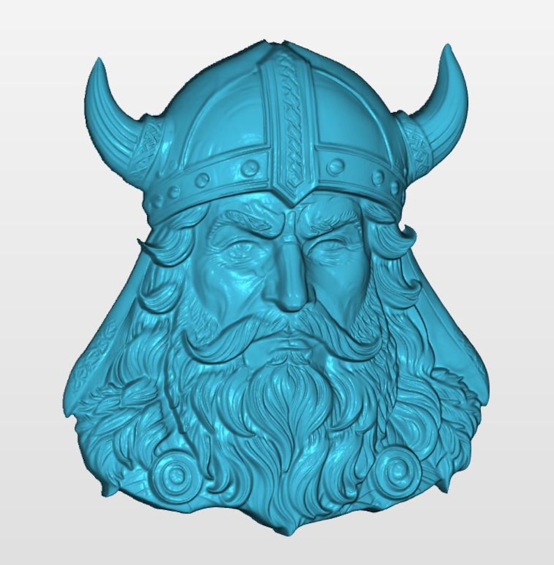 3d Viking STL File for CNC Router Project 3d Cnc Wood Carving Art ...