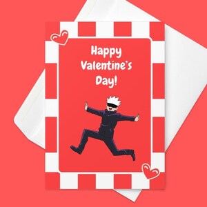 Gojo Satoru Valentines's Day Card | Greeting Card for Jujutsu Kaisen ...
