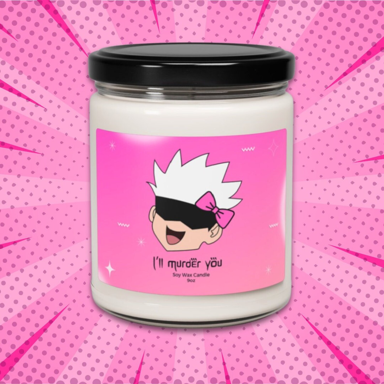 Gojo Satoru Inspired Candle, Scented Soy Candle, Jujutsu Kaisen Gift ...