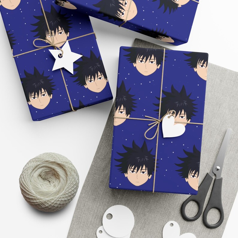 Wrapping Paper, Megumi Fushiguro Jujutsu Kaisen Inspired, Gift Wrap ...