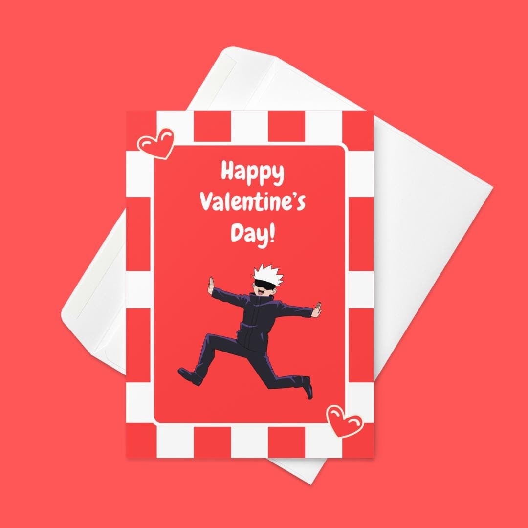 Gojo Satoru Valentines's Day Card | Greeting Card for Jujutsu Kaisen ...