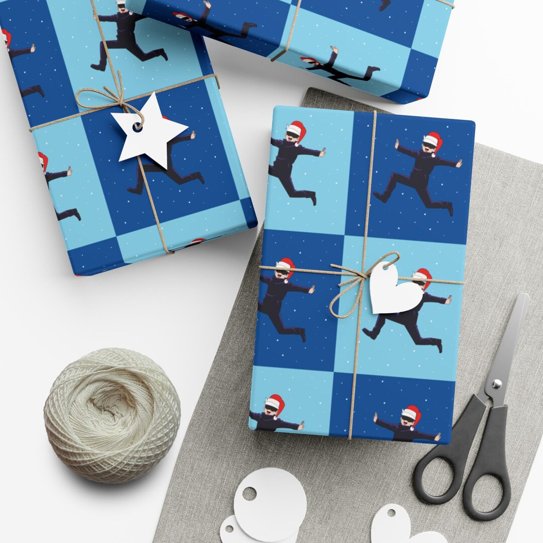 Gojo Satoru Gift Wrap, Jujutsu Kaisen Christmas Gift Wrapping Paper ...