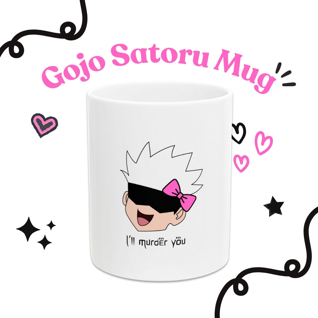 Gojo Mug, Satoru Gojo Cup, Jujutsu Kaisen Drinkware, Coffee Mug Gift ...