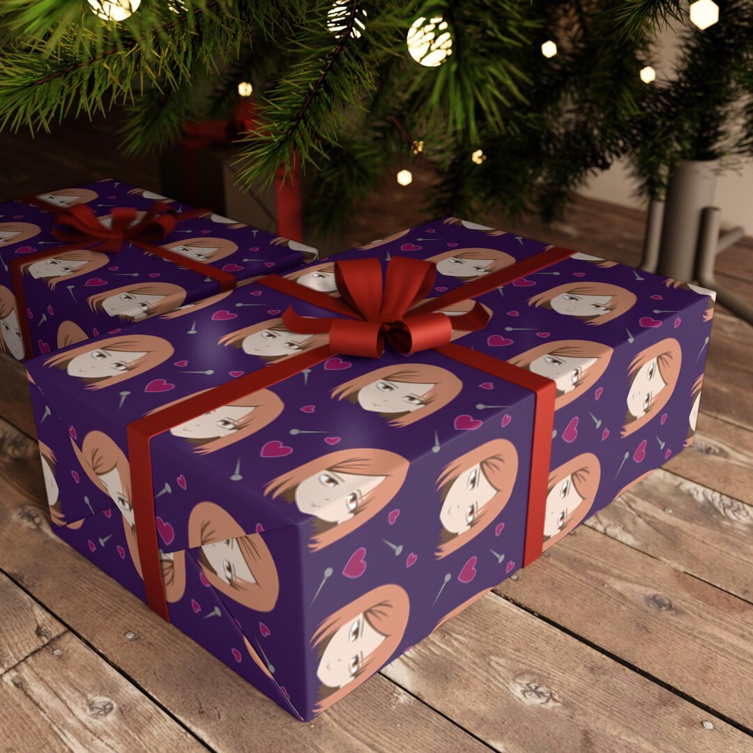Nobara Kugisaki Christmas Wrapping Paper, JJK Inspired Anime Gift Wrap ...