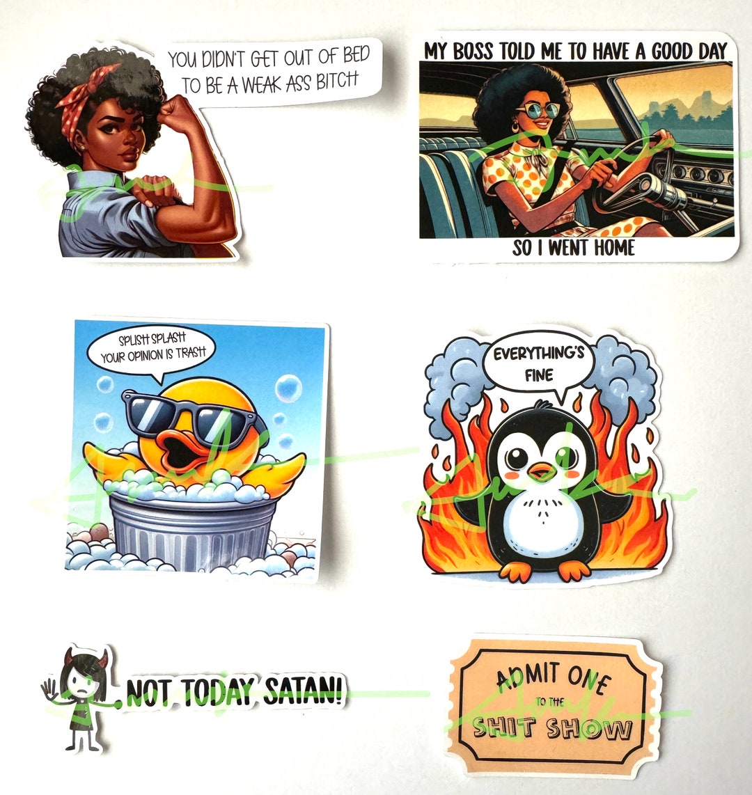 Funny, Sarcastic, Witty, Stickers for Every Day and the Workplace. - Etsy