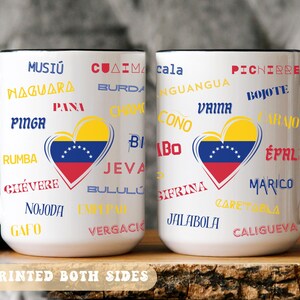 Venezuelan Words Coffee Mug: Venezuela Gift for Mom - Etsy
