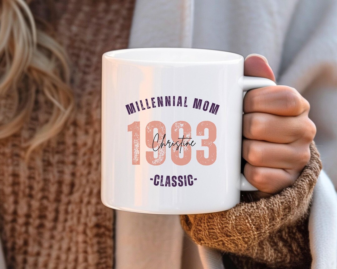 Personalized Millennial Mom Classic Coffee Mug, Custom Millennial Mom ...