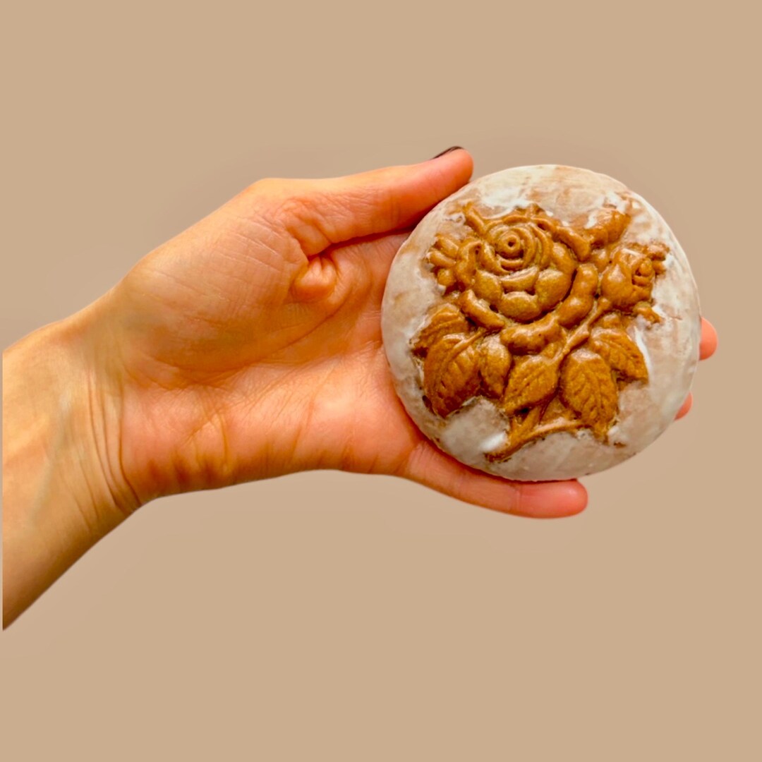 Traditional German Gingerbread Lebkuchen Cookies “rose ” 4 Inch (10 Pcs ...