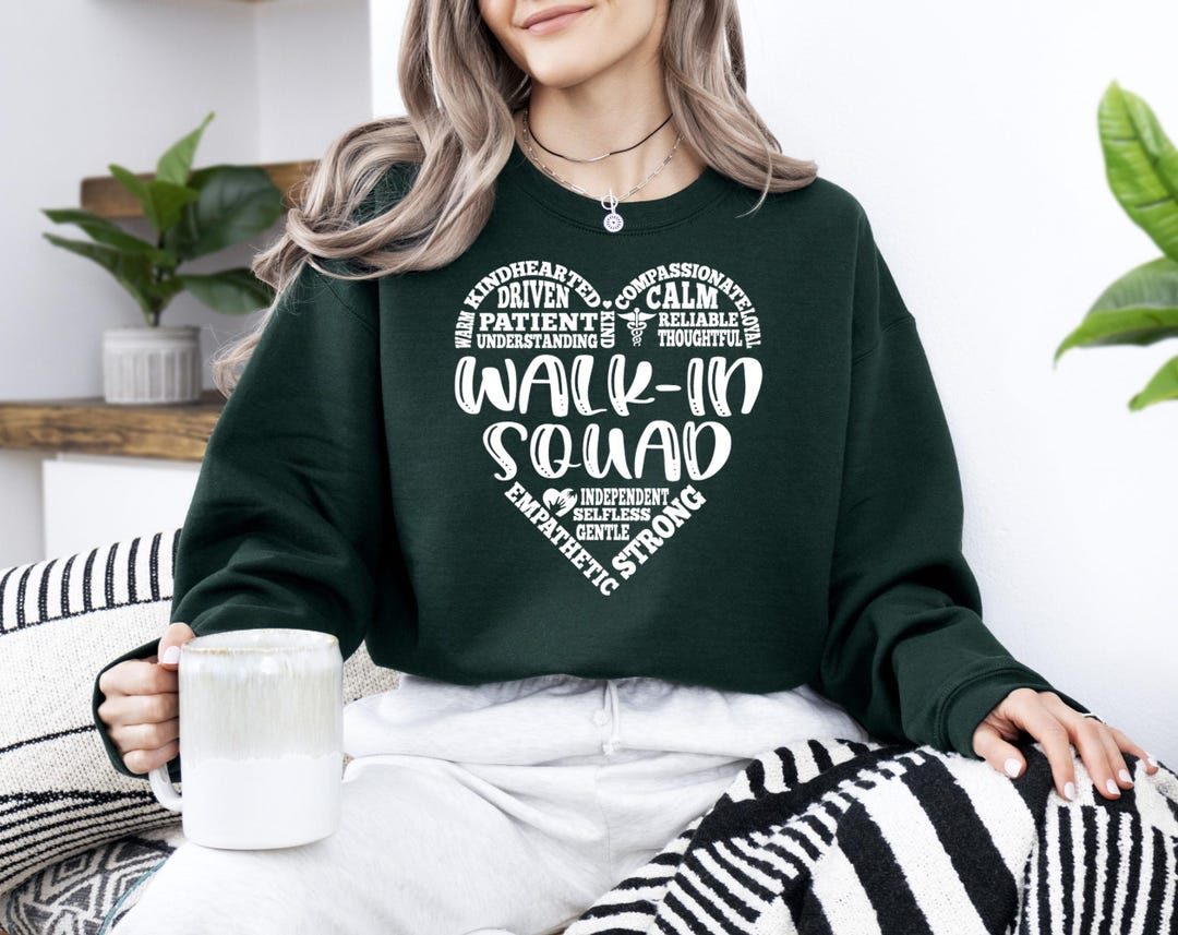 Walk in Squad Sweatshirt, Walk in Squad Strong, Secretary, Office ...