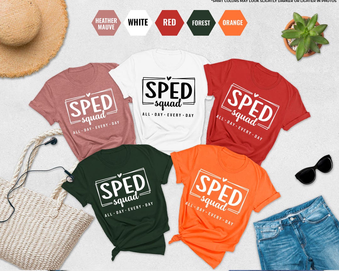 SPED Squad Shirt, SPED Teacher T-shirt, Autism Teacher Shirts, Sped ...