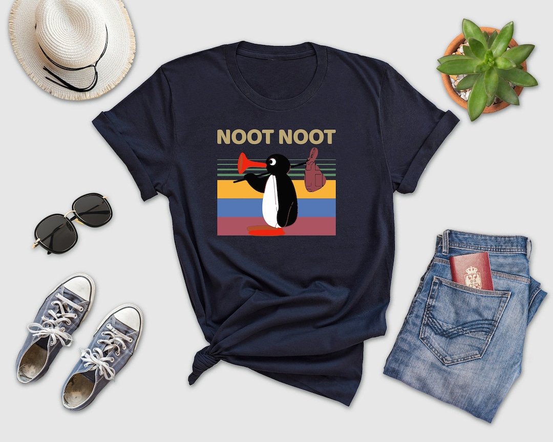 Noot Noot Shirt, Pingu Shirt, Retro Penguin Shirt, Animal Lover Shirt ...
